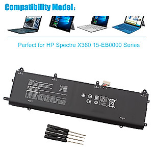 Emaks BN06XL Battery for HP Spectre X360 15-EB0000 Series 15-EB0043DX 15-EB0053DX 15-EB1043DX 15-EB0005UR 15-EB0005NI Series Laptop BN06072XL HSTNN-IB9A L68299-005 L68235-1C1