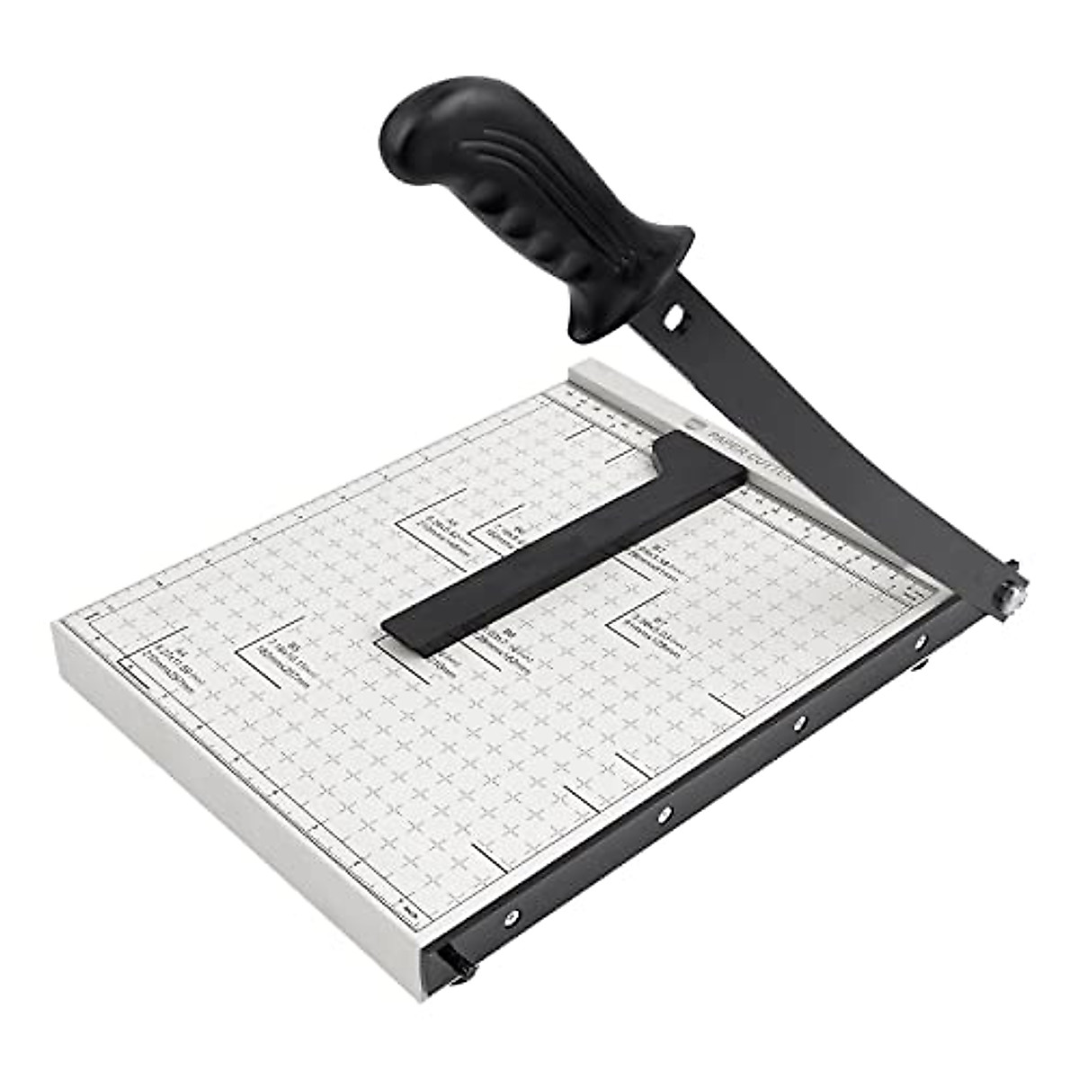 A4 Paper Cutter Stack Paper Trimmer Guillotine 12” Cutting Length with Safety Blade Lock ZEQUAN, 10-Sheet Capacity, Commercial Grade Guillotine Paper Slicer Cutter for Office Home School