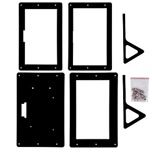 7 Inch Screen Acrylic Shell, 7 Inch Monitor Touch Screen Acrylic Protective Case Shell with Stand Holder for Raspberry Pi 7" Display Screen