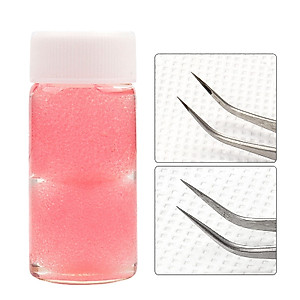 Tweezer Cleaner Eyelash Extensions Tool 30ml Tweezer Cleaning Sponge Balls Without Residue Increase Friction Liquid Glue Remover Cleaning Tool