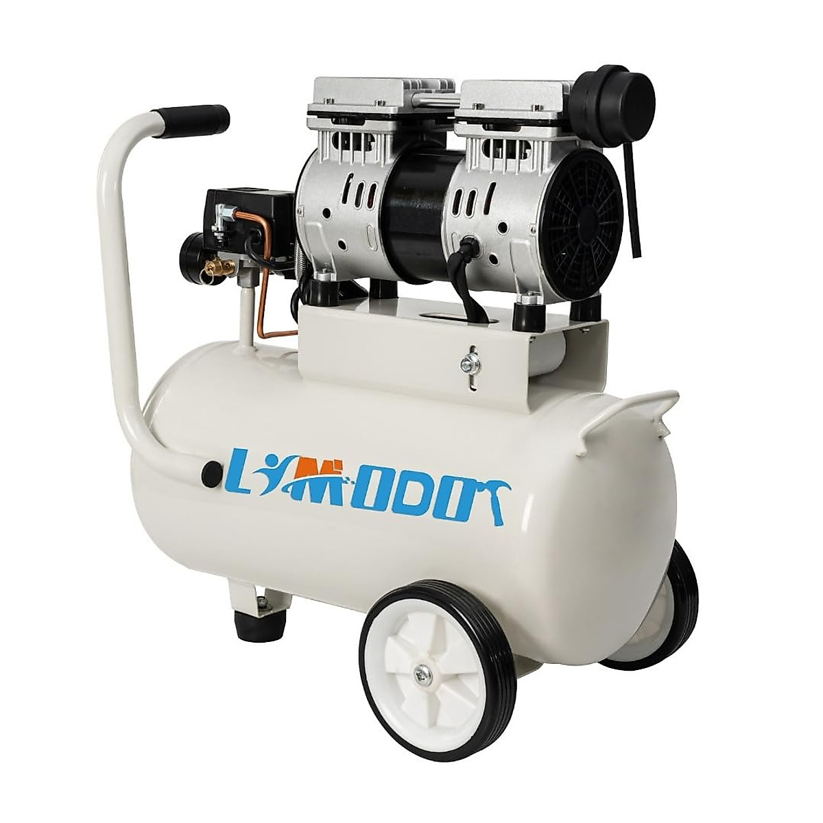 Limodot Air Compressor, Ultra Quiet Air Compressor, Only 68dB, 6 Gallon Durable Steel Air Tank, Fill In 80s, Fast 25s Recovery, Oil-Free, Ideal For Shop, Garage, Car, Pneumatic Tools