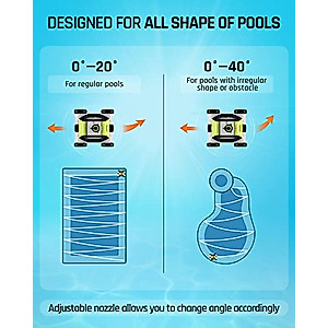 FIILPOW Automatic Pool Cleaner & 100 FT Garden Hose Reel