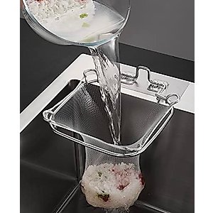 EPIPHANY Food Catcher for Kitchen Sink,Stainless Steel Sink Filter with 100 Kitchen Sink Strainer Disposable for Collecting Kitchen Food Waste