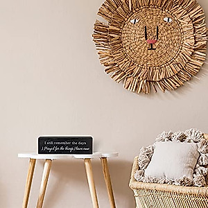 Jetec I Still Remember The Days I Prayed Sign Rustic Wooden Farmhouse Christian Decor Wooden Religious Plaque Christian Home Prayer Block Sign for Office Tabletop Tiered Tray Decor (Black)