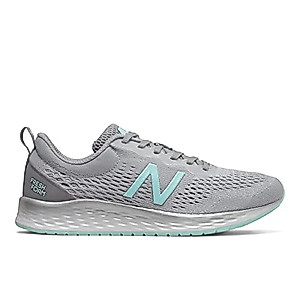 New Balance Women's Fresh Foam Arishi V3 Running Shoe, Grey/Teal, 7.5