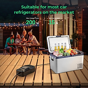 AC to DC Converter, RoyPow 180W (Max 200W) 15A 100V~120V to 12V Car Cigarette Lighter Socket AC/DC Power Supply Adapter Transformer for Inflator, Car Refrigerator