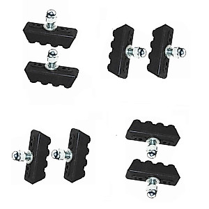 Fat-Cattie 4 Pairs (8 Pieces) Premium Bike Brake Pads,Caliper Brake Pads for Road Bicycle,Bike Brake Blocks of 40mm(Black)