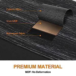 REAHOME 10 Drawer Dresser for Bedroom Fabric Storage Tower Wide Black Dresser with Wood Top Sturdy Steel Frame Storage Organizer Unit for Living Room Hallway Entryway Closets Nursery (Charcoal Black)