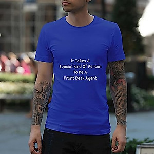 Special Person Gift for Front Desk Agent Receptionist Coworker Humor Men Women Black T shirt