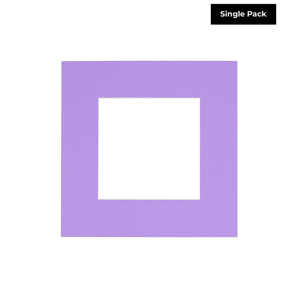 CountryArtHouse Light Purple Acid Free 14x14 Square Picture Frame Mat with White Core Bevel Cut for 10x10 Pictures - Fits 14x14 Frame - Pack of 1 Matboard