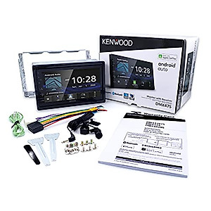 Kenwood DMX47S 6.8" Capacitive Touch Screen Digital Multimedia Receiver with Apple CarPlay & Android Auto (Does not Play CDs)