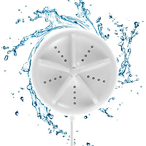 Portable Turbine Washer, Ultrasonic Turbine Washing Machine, 4 Modes Mini Washing Machine USB Powered for Travelling, Camping, Business Trip for Cleaning Sock, Underwear (Automatic)