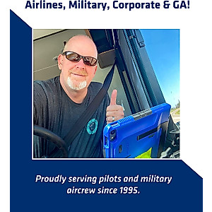 PIVOT MN5 Versatile Tablet Case - Fits iPad Mini 5th gen & iPad Mini 4-360 Degree Protection - for Professional Pilots, General Aviation - Gray