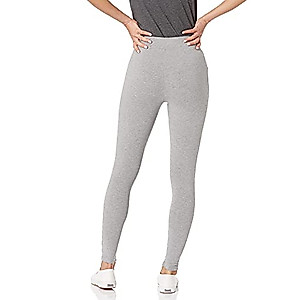 Amazon Essentials Women's Legging, Grey Heather, Large