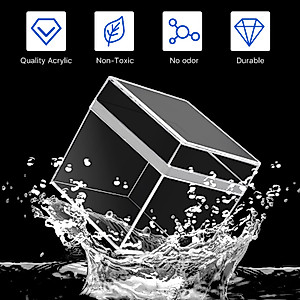 Aemygo 36 Pcs Clear Acrylic Boxes, 2 Inch Small Acrylic Cube Boxes with Lids Small Square Acrylic Display Box Plastic Square Cube Mini Clear Container for Candy Jewelry Tiny Beads (5cm)