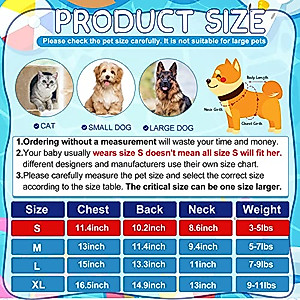 3 Pieces Christmas Buffalo Plaid Puppy Dress with Bowknot Plaid Dog Princess Dress Check Pattern Dog Skirt Holiday Pet Dresses Puppy Costume Apparel Clothes for Small Dogs (S (3-5lbs))