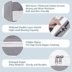 UVIAHOMI Stuffed Animal Storage Bean Bag Cover for Kids, Bean Bag Stuffed Animal Storage for Boys and Girls - Organize, Sit, Play, Box Help Promote Comfort - X-Large, Cylinder, Premium Cotton Canvas