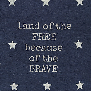 Primitives by Kathy Land of The Free Because of The Brave Home Décor Dish Towel