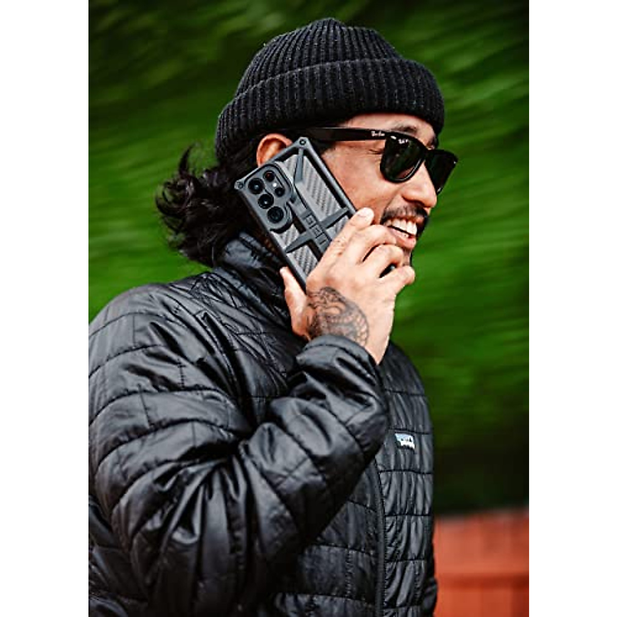 URBAN ARMOR GEAR UAG Designed for Samsung Galaxy S22 Ultra Case Kevlar Black Rugged Lightweight Slim Shockproof Premium Monarch Protective Cover, [6.8 inch Screen]