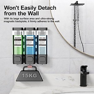 Aeakey Soap Dispenser,Dish Soap Dispenser for Kitchen,Sponge Holder Sink Dish Washing Soap Dispenser 13 Ounces