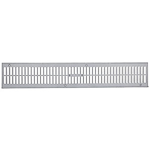 NDS, Gray 241-1 Spee-D Channel Drain Grate, 4-1/8 in. wide X 2 ft. long