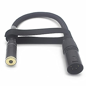 Youkamoo 4 Pin XLR to 4.4mm Female Balanced 5 Pole Silver Plated Audio Headphone Adapter Cable 4.4mm Female