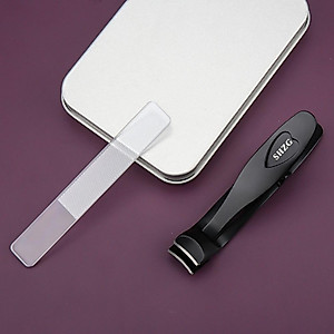 SHZG Nail Clippers Wide Jaw Opening, Sharp Angled Head Fingernail Toenail Clippers for Men and Women Easy Reach Your Nails