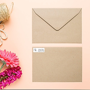 Return Address Labels Personalized Stickers – 60 Personalized Address Labels Self Adhesive, Simple Flat Sheet Return Address Stickers for Envelopes, Quality Custom Address Labels, Return Label