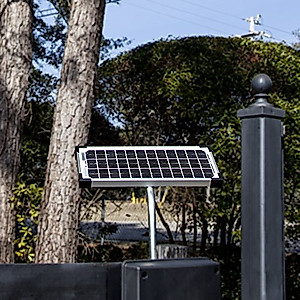 10 Watt Solar Panel Kit (FM123) for Mighty Mule Automatic Gate Openers,Black Cell