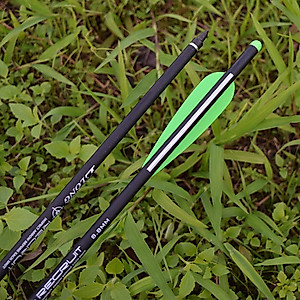 Crossbow Bolts Carbon Arrows 20 Inch Hunting Archery Bio Crossbow Arrows with Moon Nocks 100 Grain Removable Tips (Pack of 12)