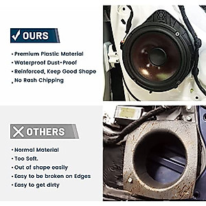 NuIth Front Door Speaker Adapter W/Speaker Wiring Harness Replacement for 2018-2022 Toyota Camry,RAV4, Tacoma Outback 6" X 9" Aftermarket Door Speaker Spacer Ring Bracket 6.5” / 6.75"