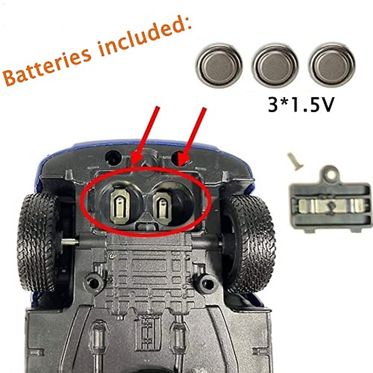 Car Model 3 1:32 Scale Alloy diecast Pull Back Electronic Toys with Lights and Sound, Mini Vehicles Toys for Kids Gift Tesla Car Lovers (Red)