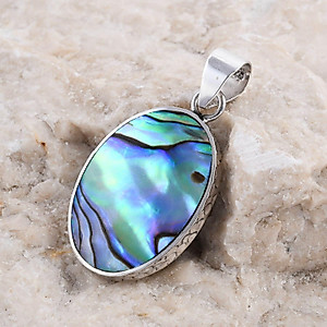 Shop LC Abalone Shell 925 Sterling Silver Pendant Jewelry Gifts for Women Birthday Gifts