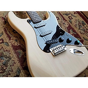 KAISH Set of 3 Set Screw Abalone Top Black Guitar Bass Knobs Strat Metal Knobs for 6mm Shaft Pots