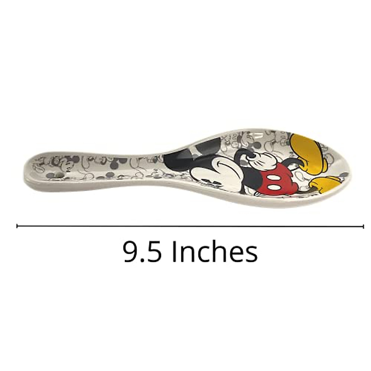 Mickey Mouse Ceramic Spoon Rest, Collectible Disney Themed Kitchen Decor Accessories, Fun Utensil Holders for Cooking and Baking