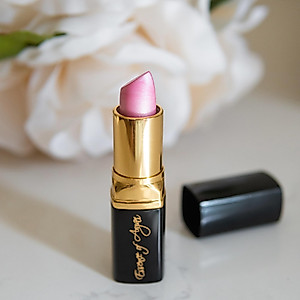 Essence Of Argan Deep Moisturizing Long Lasting Lipstick & Lip Care with 100% Pure Organic Argan Oil, Shea Butter, Jojoba Oil & Aloe Vera Pink Luster