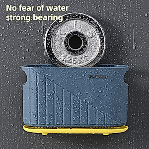 Jaugufiy Kitchen Cutlery Drainer Utensil Holder Cutlery Storage Box Wall-Mounted Tableware Storage Holder Utensil Caddy Flatware Organizer Countertop (Green)