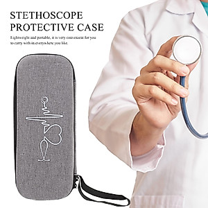 ULTECHNOVO Stethoscope Case with Divider for Accessories, Stethoscope Carrying Bag Travel Case Compatible with 3M /ADC/Stethoscope