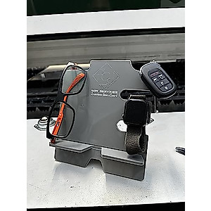 Multi-purpose Desktop Stand For Phone, Watch, & Keys, Handcrafted With Premium Acrylic, Laser-Cut, Compact 8x7", Phone & Watch Charging Station, Gift Versatile Desk Organiser, Easy Assembling