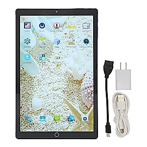 Cryfokt 10.1 Inch Tablet, Android 11 Tablet Metal Frame Support 128GB Expand, for 8 Hours of Mixed Use, Dual 13MP 5MP Camera, for Entertainment at Home or On The Go, Blue