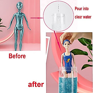 Princess Barbies Color Reveal Doll Blind Box 7 Surprises: 4 Mystery Bags; Water Reveals Doll’s Look & Color Change on face & Hair; Party Series; [Styles May Vary]