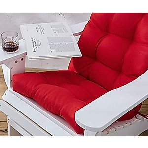 Enipate Adirondack Chair Cushions Set of 4, Weather Resistant Patio Chair Cushion for Adirondack, Thicken Outdoor Seat Pads High Back Rocking Chair Cushion