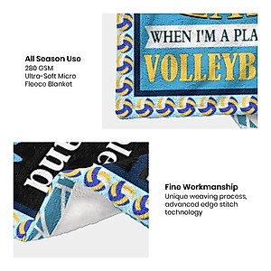 Volleyball Gifts For Teen Girls, Volleyball Gifts, Volleyball Stuff, Volleyball Blanket, Volleyball Gifts Things For Teen Girls Team Coach, Gifts For Volleyball Lovers 60" x 50", Volleyball Gifts