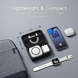 MURPISO 3 in 1 Charging Station for Apple,Magnetic Foldable Charger for Travel,Wireless Charger Pad for iPhone 15/14/13/12/Pro/Max/Mini,AirPods Wireless/Pro,iWatch Ultra/SE/9/8/7/6/5/4/3/2
