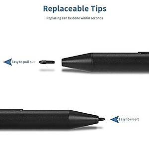 BoxWave Stylus Pen Compatible with Acer Spin 5 (Stylus Pen ActiveStudio Active Stylus 2020, Electronic Stylus with Ultra Fine Tip for Acer Spin 5 - Jet Black