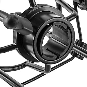 H&A Microphone Suspension Shockmount (Black Matte) for Electro-Voice RE20 / RE27N/D / RE320 Microphones