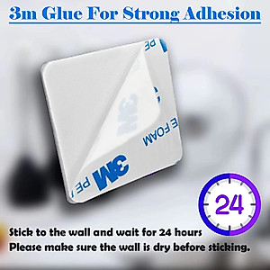 bonhams Self Adhesive Towel Hooks, 12 Pcs Heavy Duty Decorative Wall Shower Hooks Waterproof Stainless Steel for Kitchen Bathroom Office Home Decor (Black)