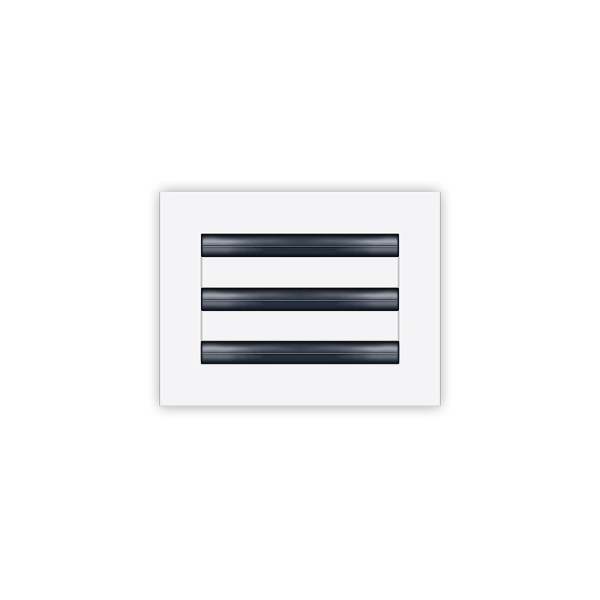 BUILDMART - 8x6 Modern AC Vent Cover - Decorative White Air Vent - Standard Linear Slot Diffuser - Register Grille for Ceiling, Walls & Floors - Texas Buildmart