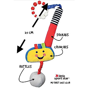 Little Sport Star Baby Golf Club | Suitable from Birth | Baby Gift | Several Sensory Features for More Fun | Let Your Baby Play Early and Inspire Them for a Lifetime | Part of The Collection