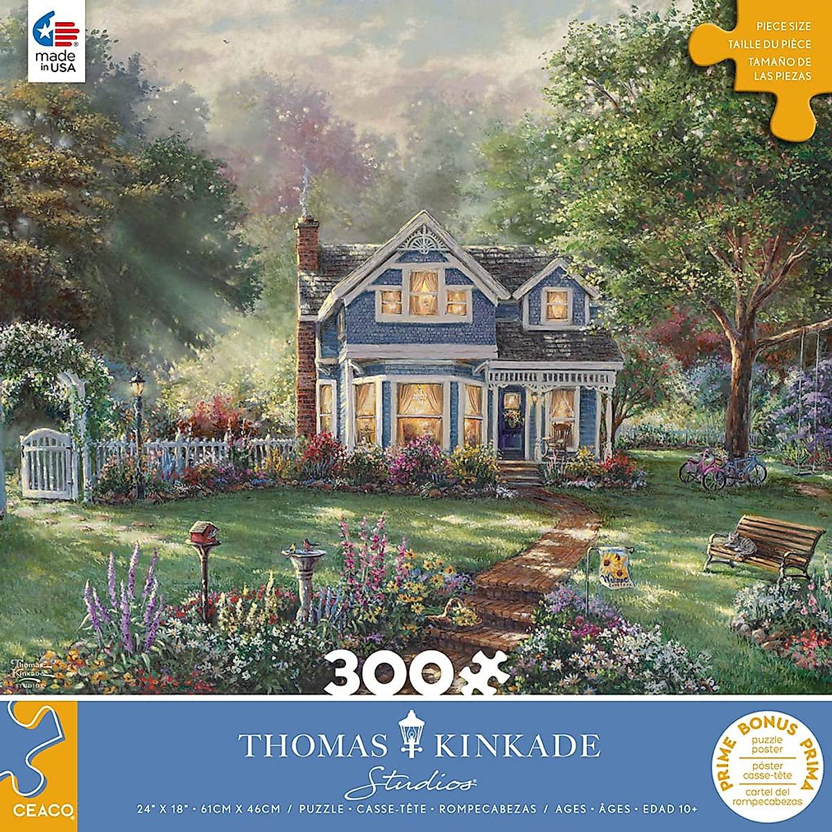 Ceaco - Thomas Kinkade - Inspirations - Springtime Memories - 300 Piece Jigsaw Puzzle